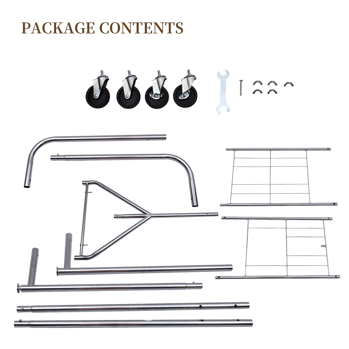 Heavy Duty Garment Rack Rolling Clothes Rack Collapsible Clothing Rack ...