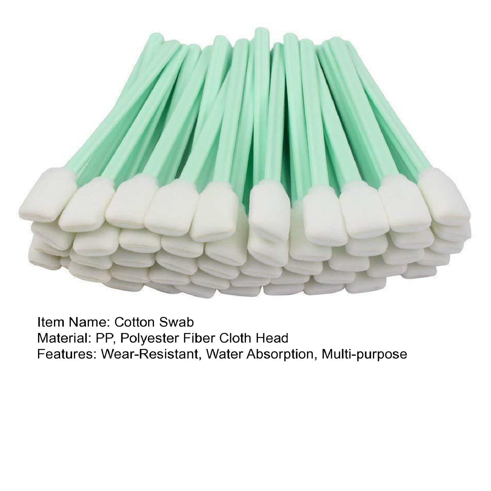100pcs Cotton Swab Water Absorption Multi-purpose Foam Tip Cleaning ...