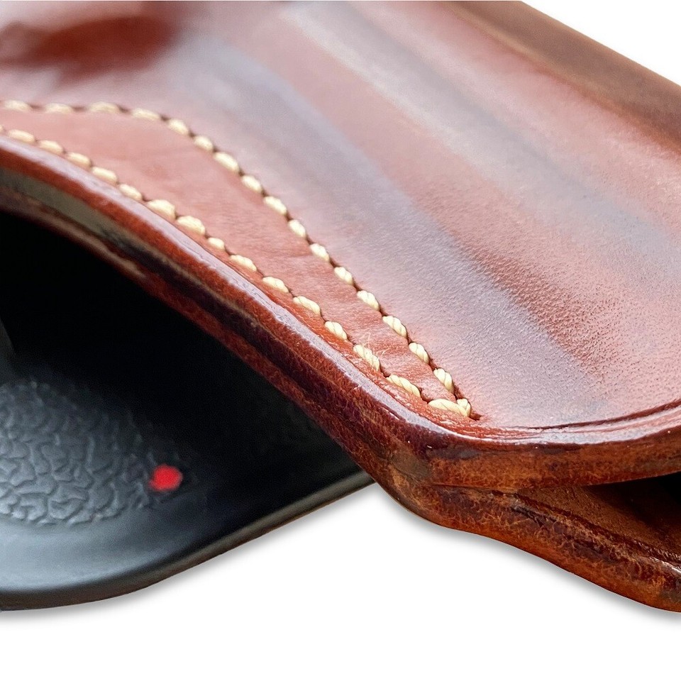 Leather OWB Paddle Holster Fits Colt Python 357 Mag Revolver 4.25 ...