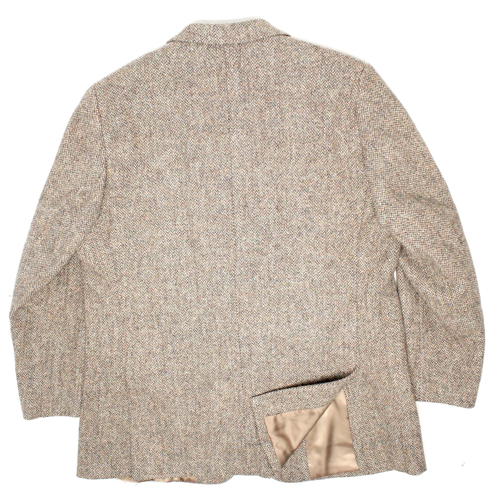 Harris Tweed Mens Sport Coat 46R Light Brown Melange … - Gem