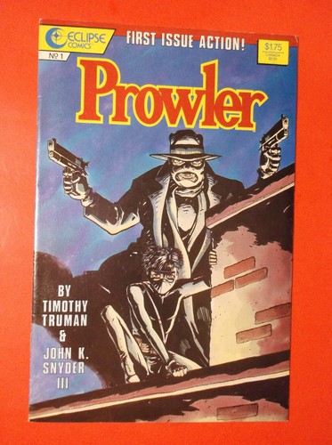PROWLER # 1 - VF- 7.5 - 1st SCOTT KIDA APPEARANCE - 1987 ECLIPSE COMIC ...