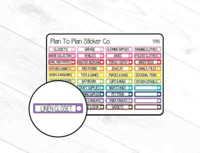 1785~~30 Day Declutter Challenge Planner Stickers. | eBay