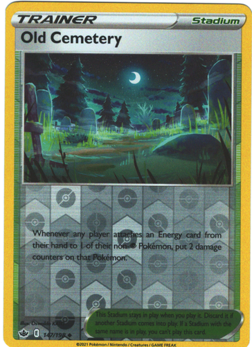 Old Cemetery 147/198 Chilling Reign Reverse Holo Uncommon Pokemon Card ...