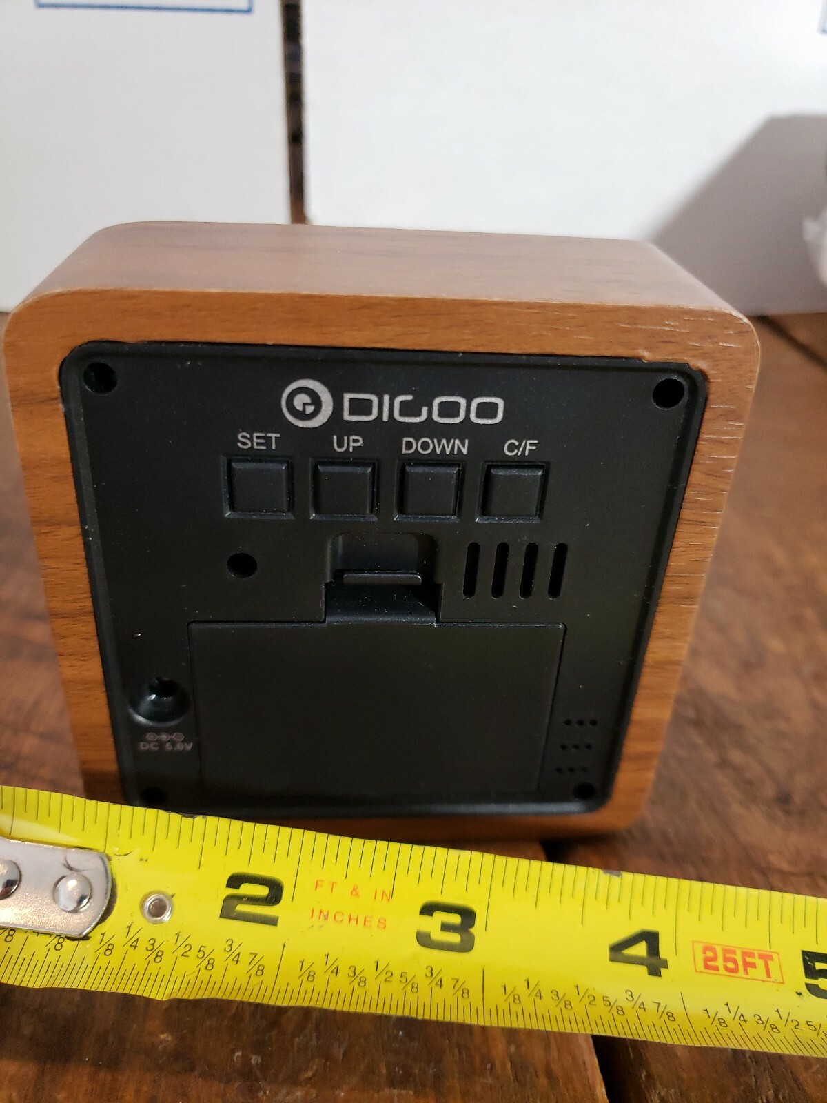 Digoo DG-AC1 Wooden Style LED Digital Alarm Clock Desk Clock ...