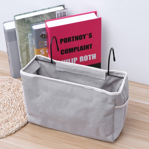 Nightstand Hanging Organizer Side of Bed Storage Pouch Bedside Bag ...