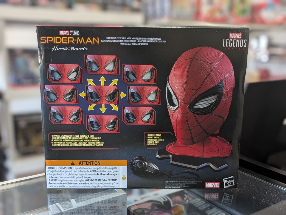 Marvel Hasbro Spider-Man Homecoming Mask with Moving Eyes Cosplay ...
