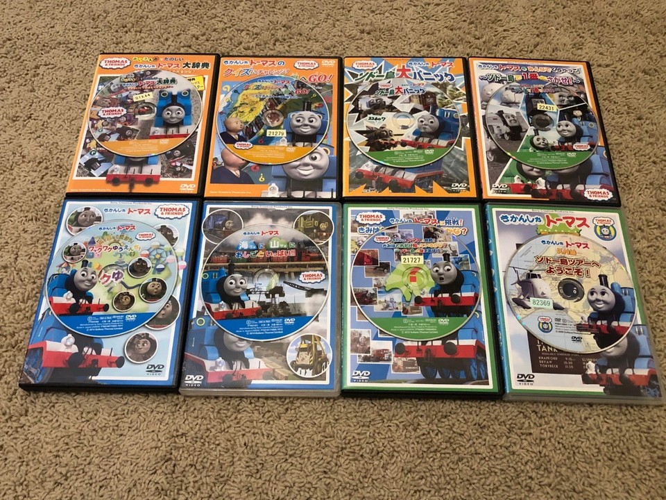 Japanese DVD Thomas the Tank Engine Lot of 8 Sony Creative Products Inc ...