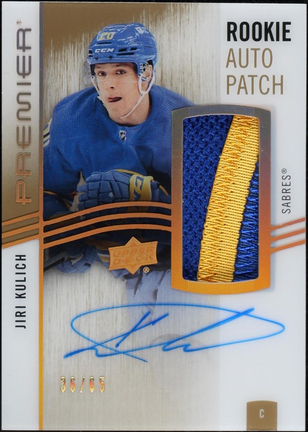 2023-24 Upper Deck Premier - Acetate Rookie Auto Patch Jiri Kulich #AR ...