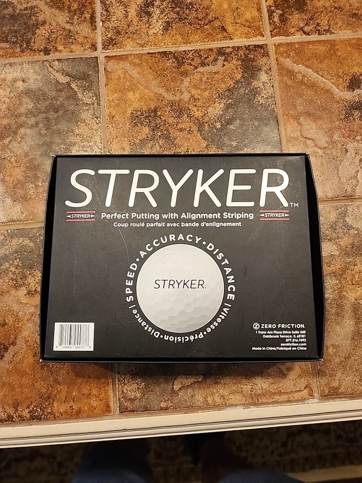 Stryker Distance Golf Balls Zero Friction White (One Dozen) Brand New ...