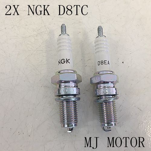 2 x D8TC NGK Spark Plug 200cc 250cc PIT Scooter Quad Dirt Bike ATV ...