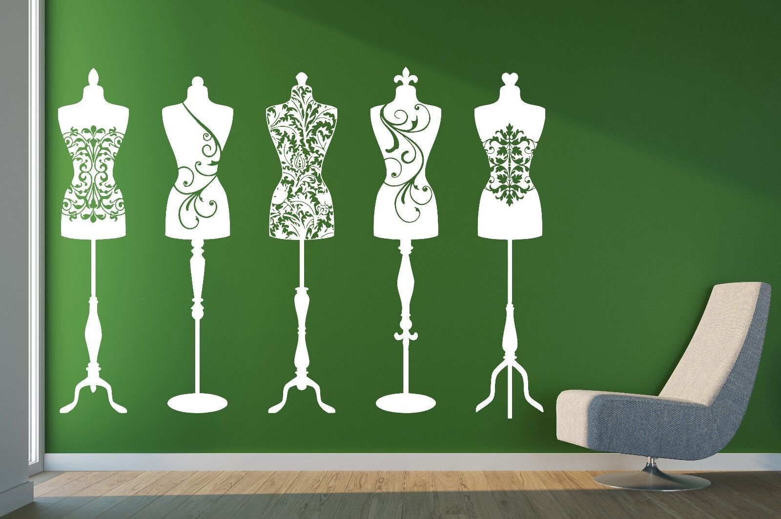 Vinyl Decal Wall Sticker Beauty Fashion Studio Dress Mannequins (n393 ...