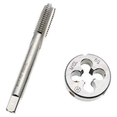 M10 x 1.5 H2 Tap and Die Set Left Hand M10 x 1.5mm Metric Die Thread LH ...