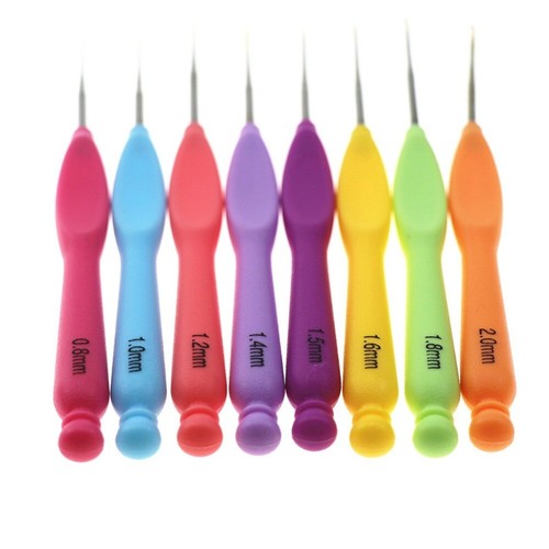 8Pcs As Shown in The Picture Crochet Hooks Set For Embroidery Thread ...