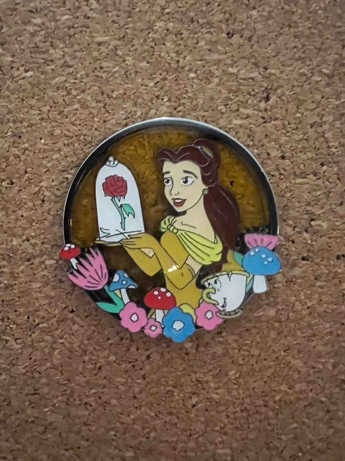 Disney Pin - Loungefly Princess Cottage Core Stained Glass - Belle | eBay