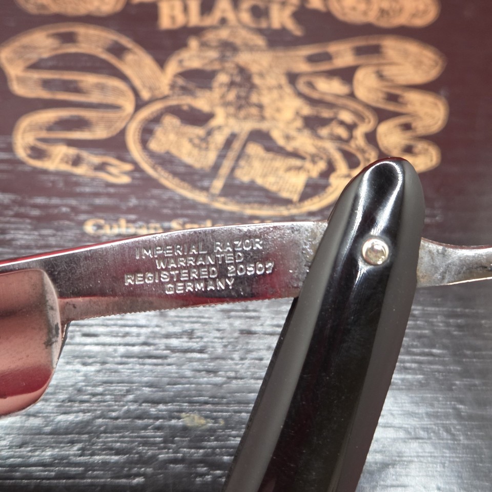 Vintage/Antique 13/16 Warranted, Imperial Razor. Etching. Shave ready ...