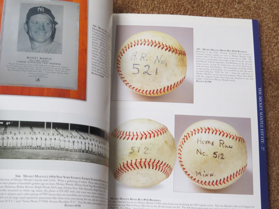 LELANDS SPORT CATALOG AUCTION BOOK JUNE 4, 2004 MANTLE, ALI, GRETZKY ...