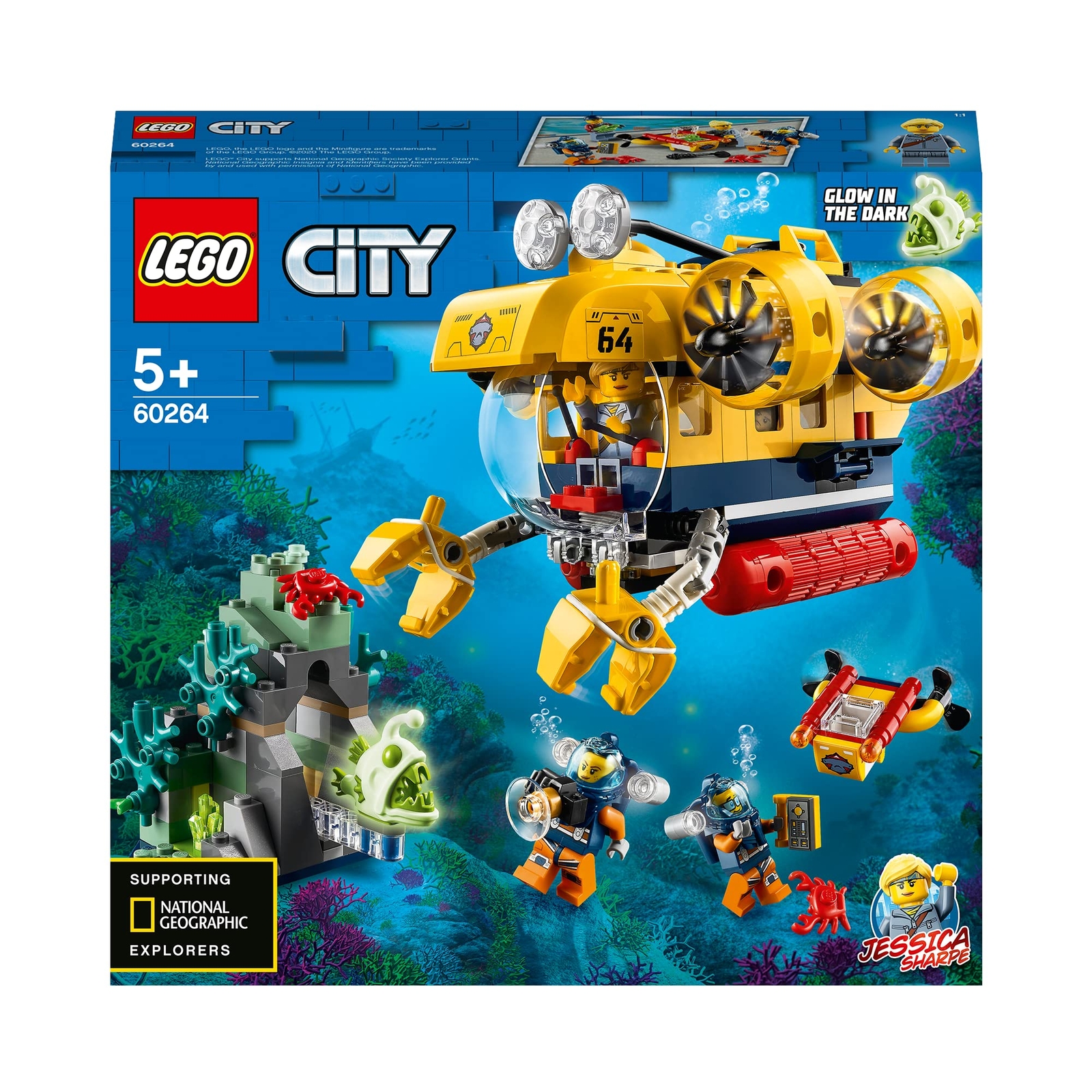 Lego City Sea Expedition Deep seabed/underwater exploration submarine ...