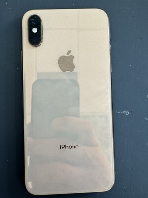 OEM Apple iPhone XS Back Glass rear housing Gold | eBay