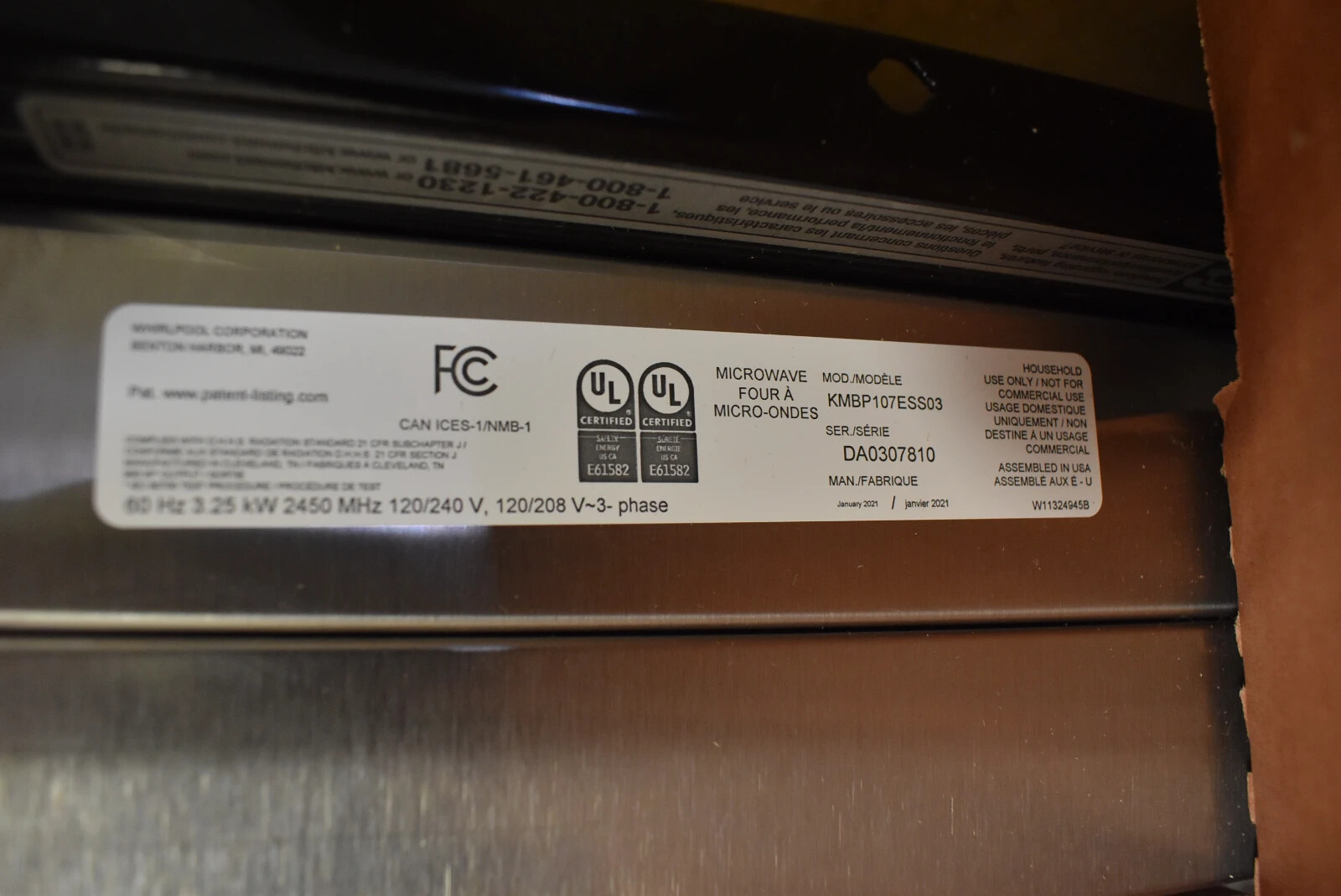 KitchenAid 27" Built-in Convection Microwave Oven - Stainless Steel ...