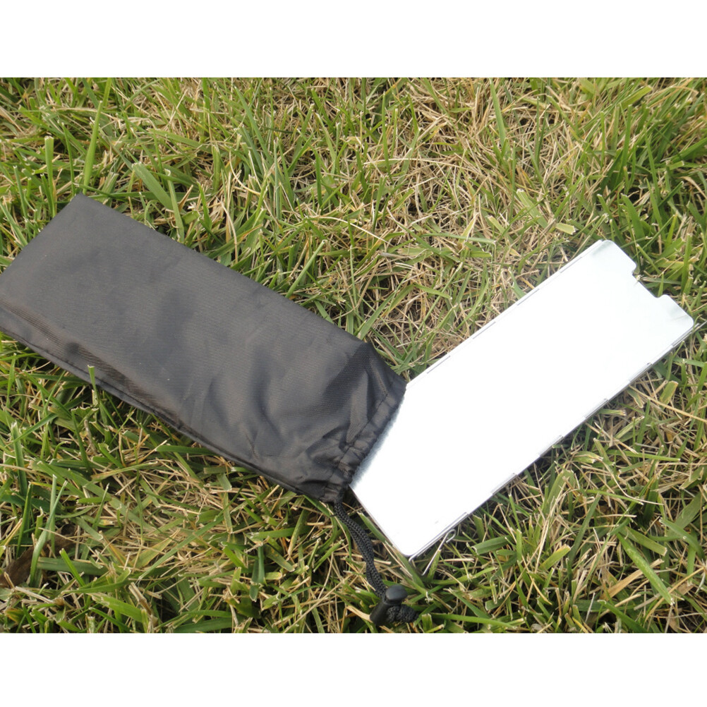 2x 10-Plate Aluminum Alloy Camping BBQ Cooker Stove Foldable Wind ...