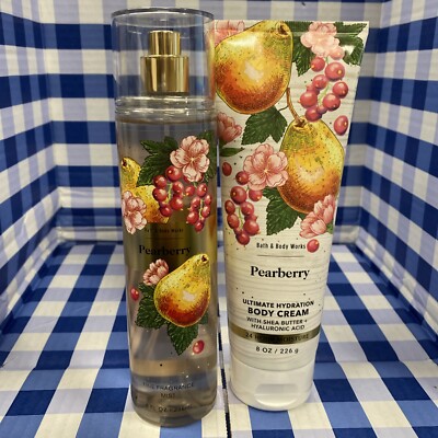 Bath Body Works Set Of PEARBERRY Body Cream & Mist Spray 8 Fl Oz | eBay