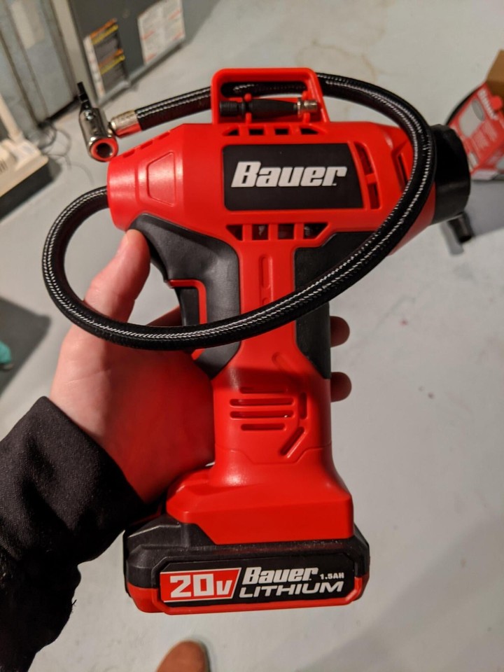 20V Cordless Inflator Portable Air Compressor High Pressure 0-160 PSI ...