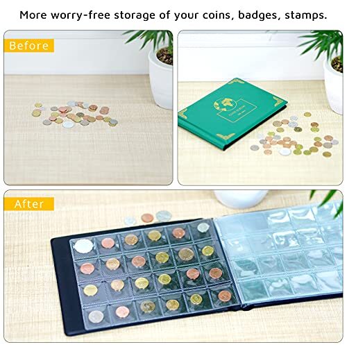 Coin Collection Organizer Storage Case Album for Collectors with 300 ...