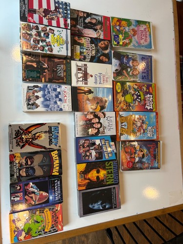 Lot Of 15+ Factory Sealed VHS Movie Tapes Bundle New Disney, Forest ...