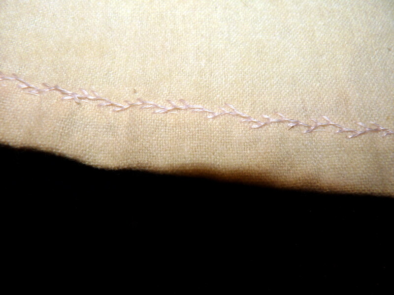 Antique 13" Embroidered Wool DOLL SLIP Undergarment Underwear *FROM ...