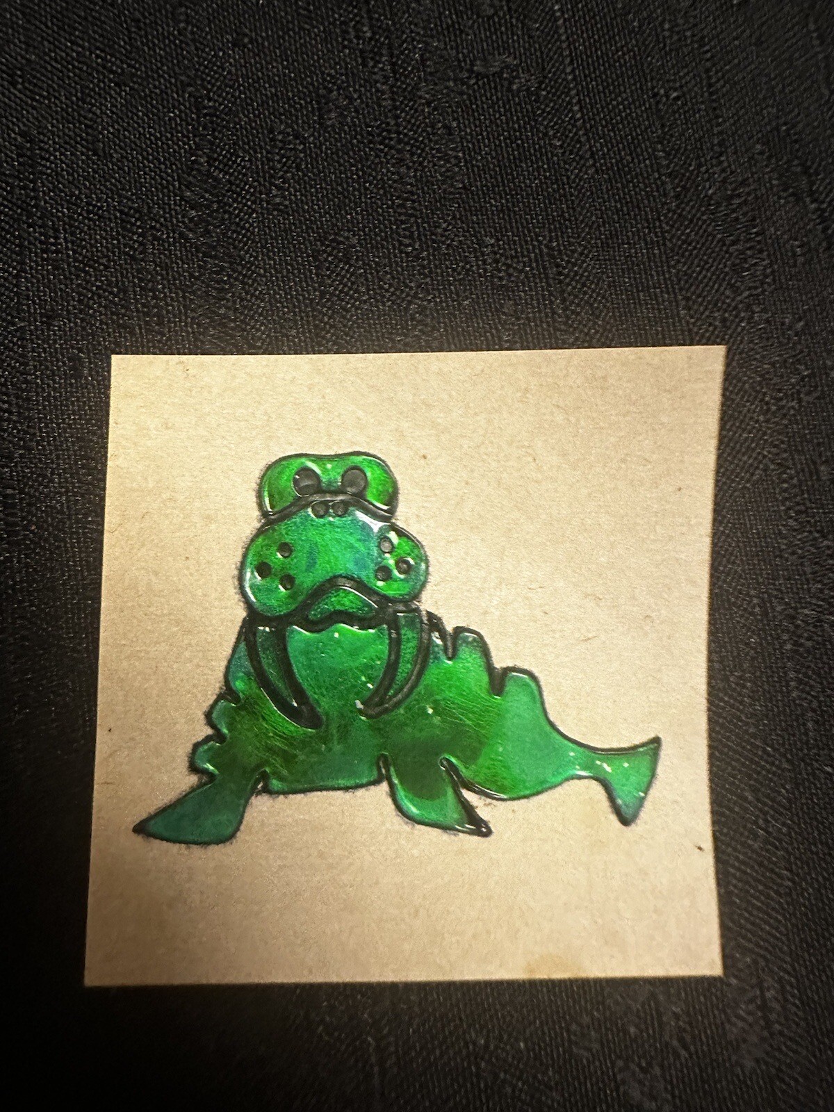Rare Vintage Mystik Oilies Oilie Oily Oilly Walrus Touch Sticker 1980s ...