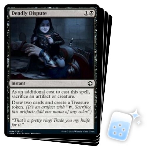 DEADLY DISPUTE X4 Adventures In The Forgotten Realms AFR Magic MTG MINT ...
