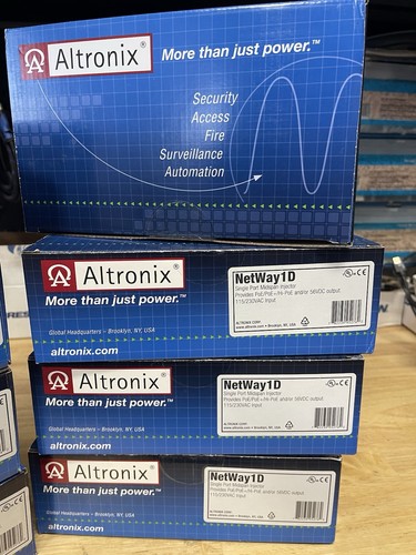 Altronix NetWay1D indoor single port midspan PoE+ injector or 56VDC Aux Output | eBay