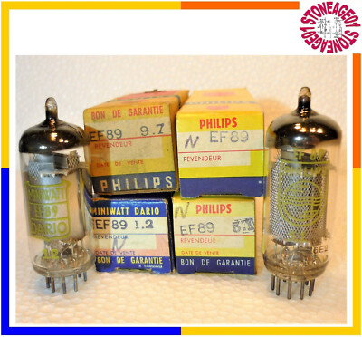 Vintage EF89 / 6DA6 tube, Philips, Miniwatt, Mazda, NOS, NIB, 1 pcs ...