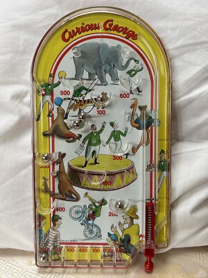 Schylling Toys CURIOUS GEORGE Monkey Handheld Pinball Game | eBay