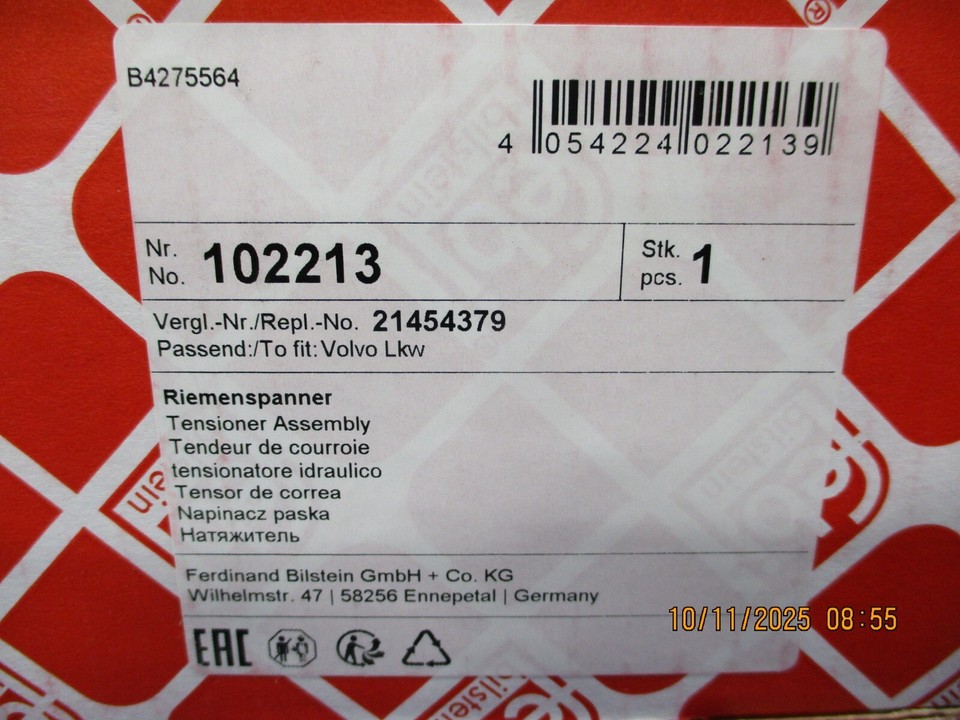 Volvo D13 a/c belt tensioner 21454379 23669027 febi made in Germany | eBay