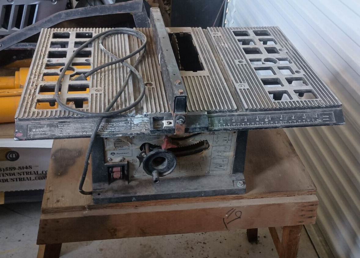 VINTAGE ROCKWELL TABLE SAW | eBay