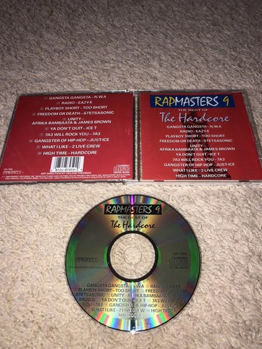 Rapmasters 9 Hardcore CD RARE! N.W.A. Cube Eazy-E Too Short Ice-T 2 ...