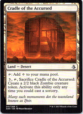 Cradle Of The Accursed Magic The Gathering Amonkhet Card Light Play X1 ...