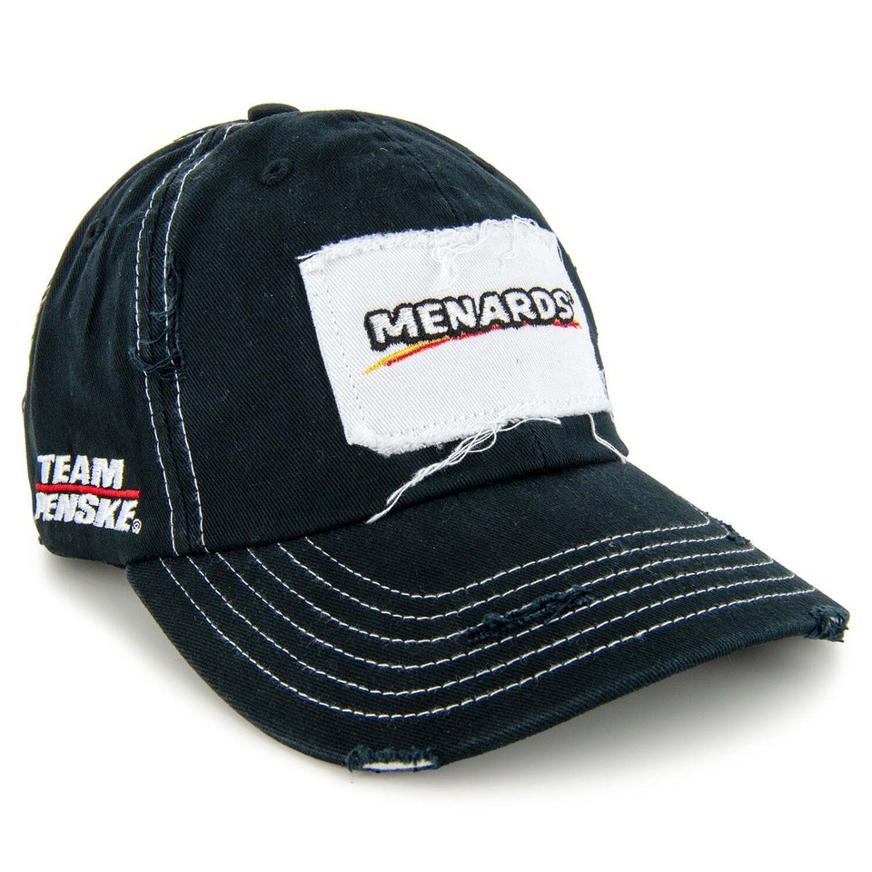 Ryan Blaney Menards Distressed Vintage Patch Hat Black - Sale | eBay