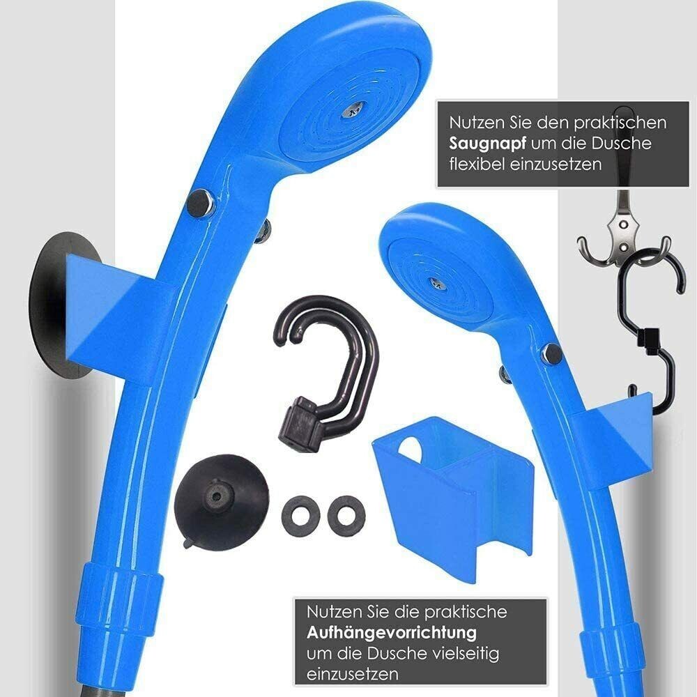 Portable 12V Car Camping Shower Outdoor Camper Caravan Hiking Clean ...