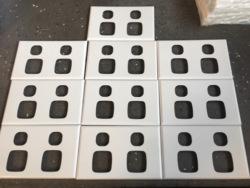 10x Dexton Double GPO Socket Slimline White Faceplate Brand New | eBay ...
