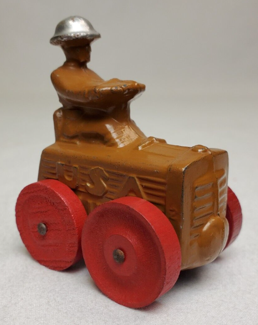 Manoil #73A "USA" Army Tractor Slush Mold 2 1/4" Long Near Mint ...