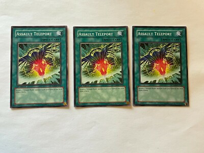 3X Assault Teleport CRMS-EN052 x3 Yugioh Yu Gi Oh! 3 Playset Mixed | eBay