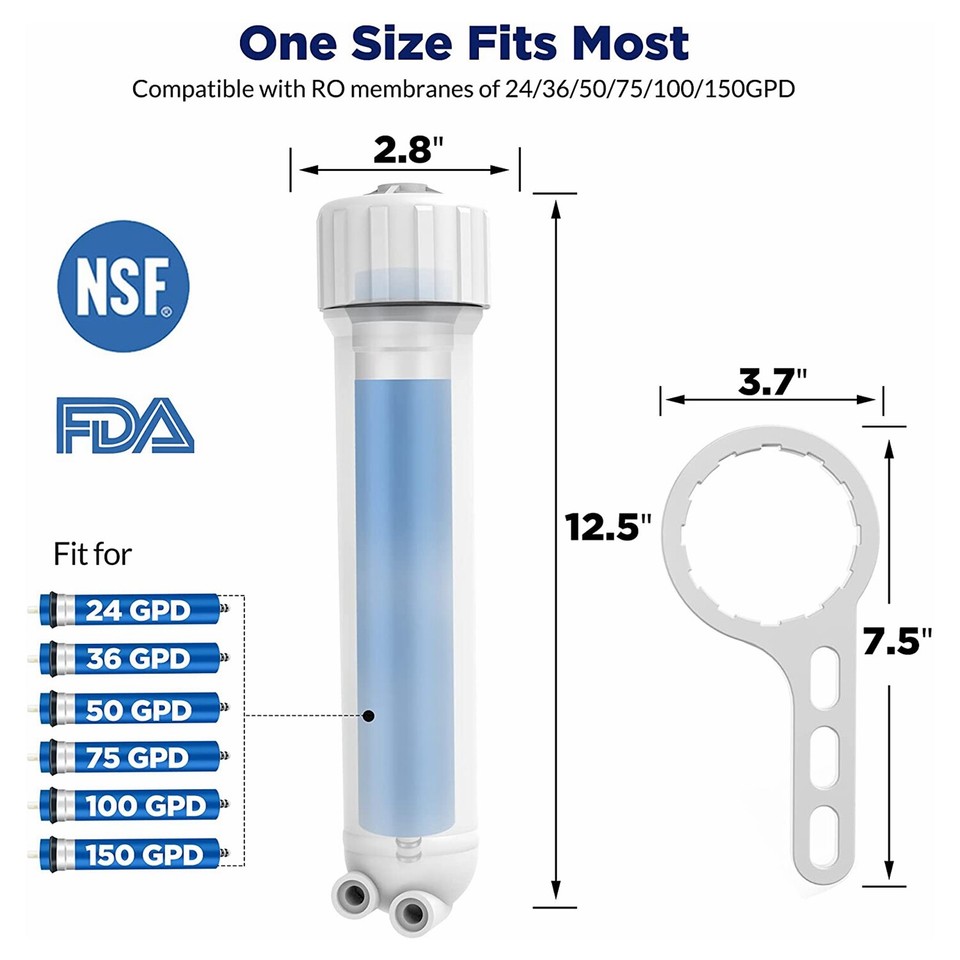 150 GPD RO Membrane Maple Syrup Reverse Osmosis Filtration System ...