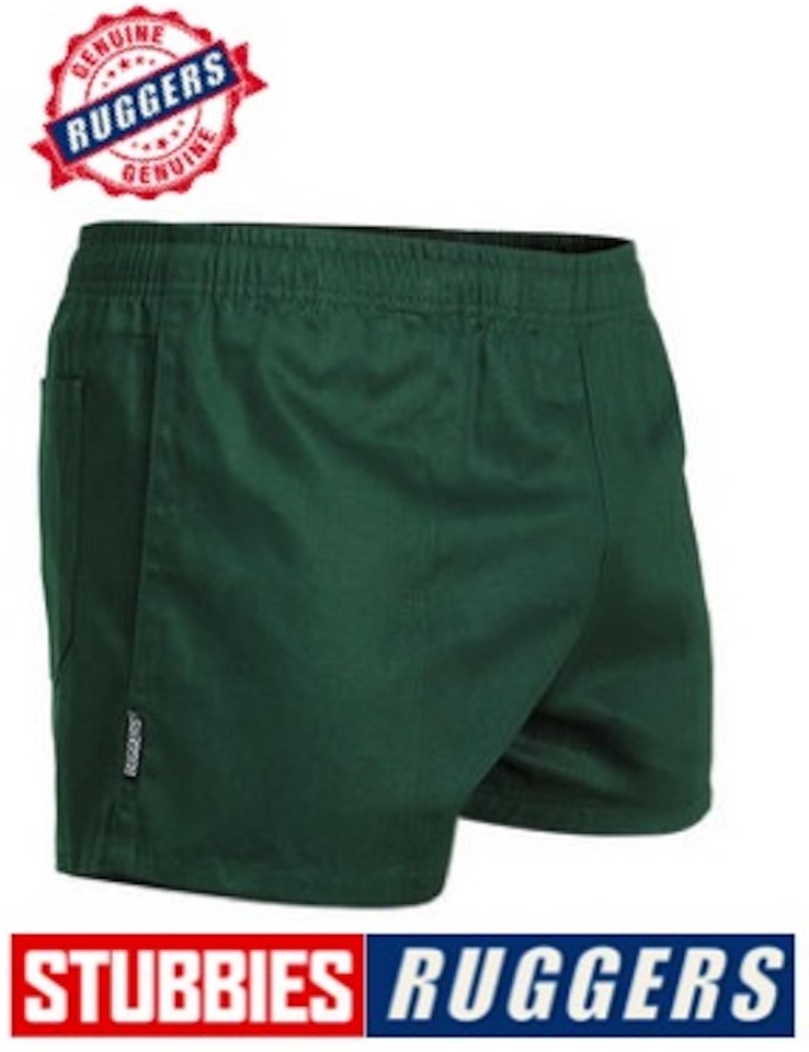 *GENUINE* STUBBIES RUGGERS ELASTIC WAIST DRILL MENS WORK SHORTS ...