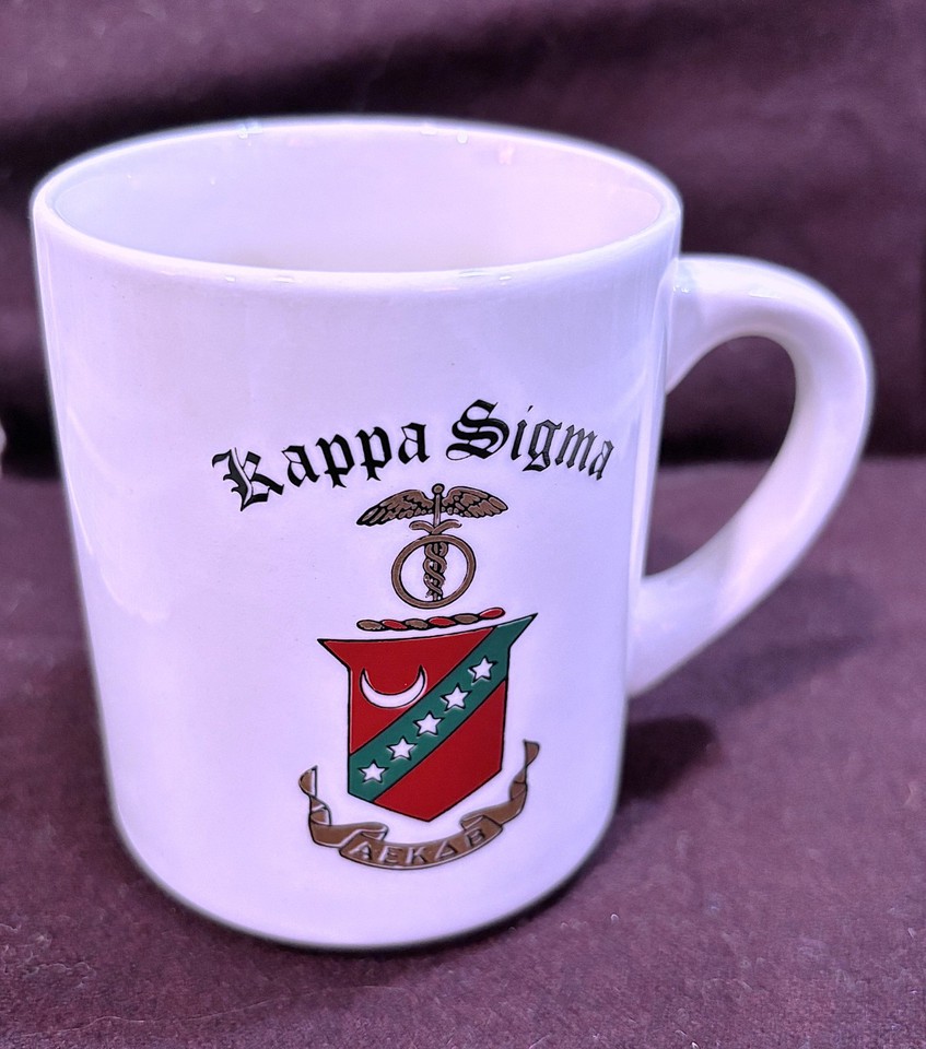 Kappa Sigma Coffee Mug with Crest | eBay