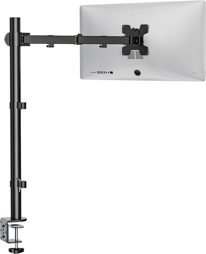 Extra Tall Single LCD Monitor Fully Adjustable Desk Mount Fits 1 Screen ...
