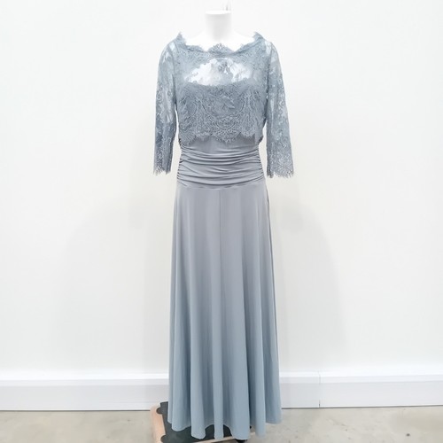 Phase Eight Womens Lace Maxi Dress Size 14 Dusty Blue New with Tags FLT ...