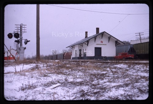 Original Slide MILW Depot/Station Milwaukee Road Brookfield WI Work ...