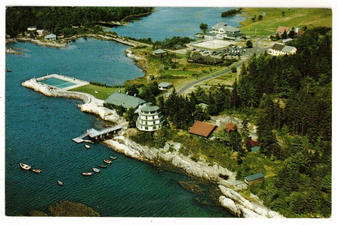 1965 Postcard: Aerial View of Sebasco Lodge & Cottages – Sebasco ...